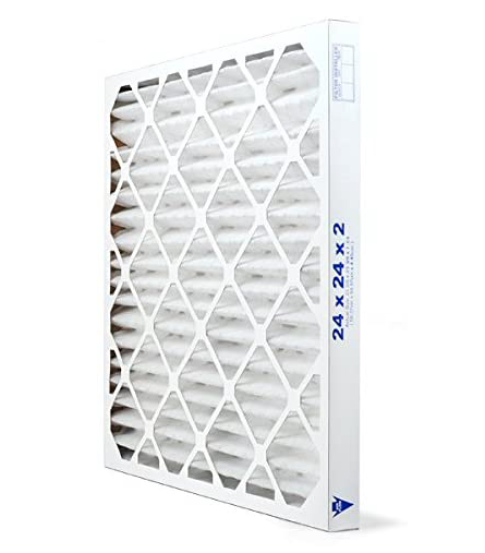 24x24x2 Merv 8 Carbon Pleated AC Furnace Air Filters 12 per Case for ...