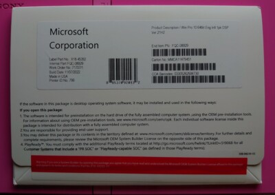 Microsoft WINDOWS 10 PRO 64-bit Genuine Product Key 1PC Free Shipping ...