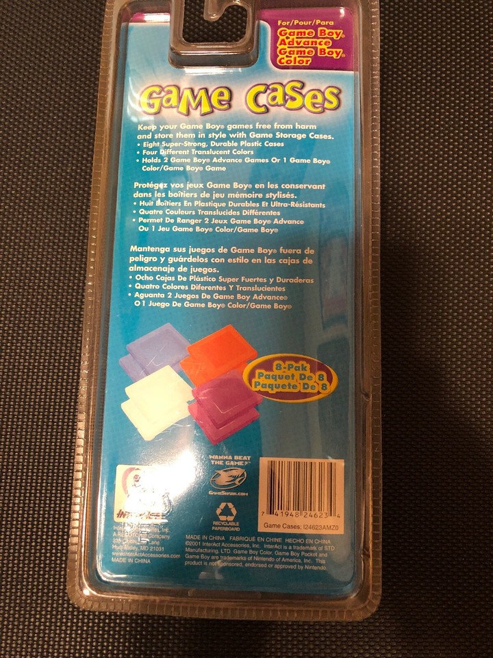 Nintendo GBA Interact Gameboy Advance Game Cases Pack of 8 | eBay