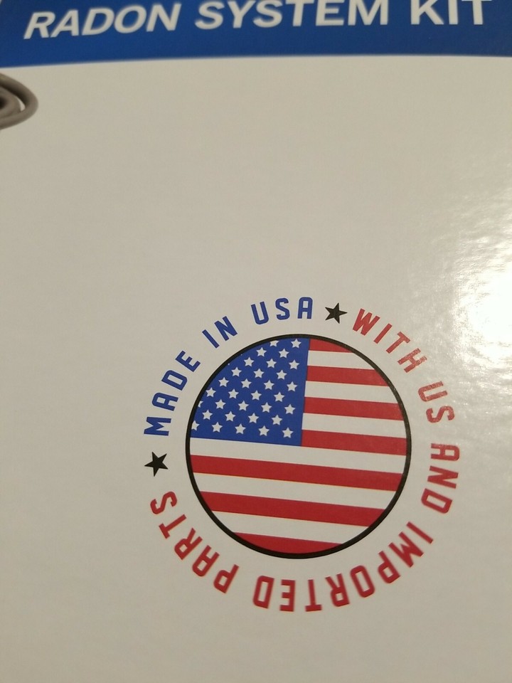 Complete Home Radon Mitigation Fan System Kit Quiet Gas Reduction Radon ...