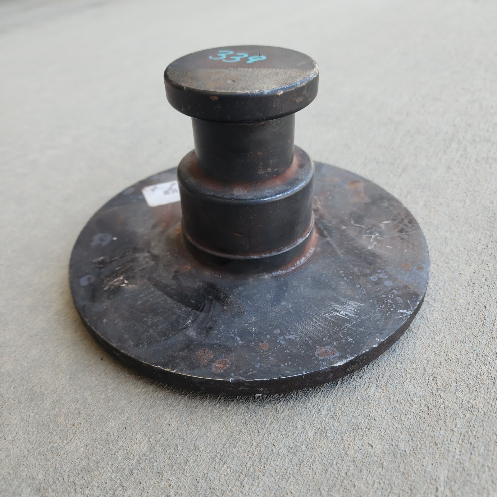 Trailer King Pin 2" w 3/8" Bolster Plate for 5th Wheel Gooseneck Made ...