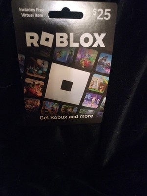 $25 Roblox physical Gift card (free roblox virtual item) USPS SHIPPING ...