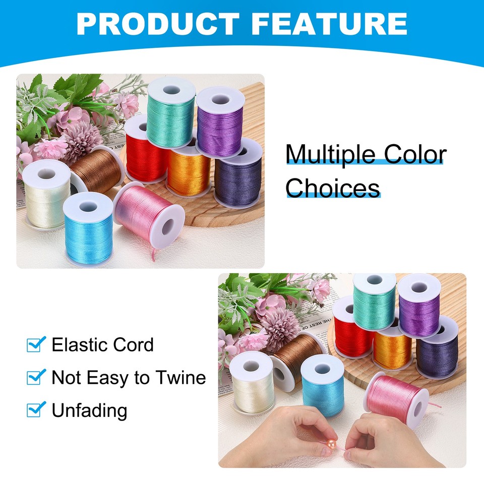 Nylon String Cord 2mm x 55 Yards Thread Twine String Beading Cord,Deep Blue | eBay