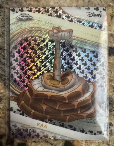 2025 Topps Chrome Disney Kaa Mickey Black & White Shimmer Refractor ...