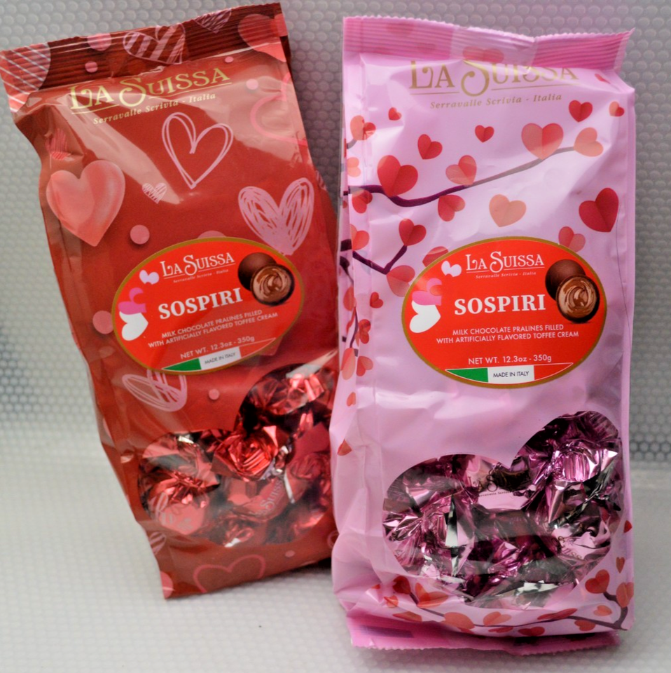 LA Suissa SOSPIRI Milk Chocolate Filled w/Toffee Cream 12.3oz/350g ...