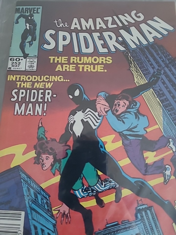 Amazing Spiderman 252 CGC 9.4 First Black Costume White Pages Newsstand ...