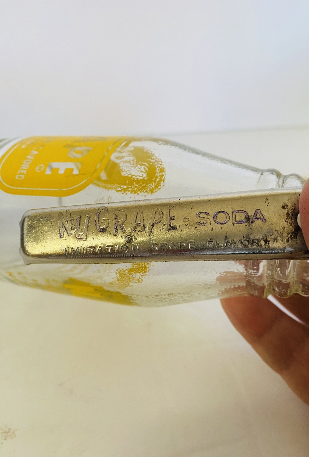 Vintage NuGrape Soda Bottle Opener And NuGrape Grape Soda Bottle 10 Fl ...