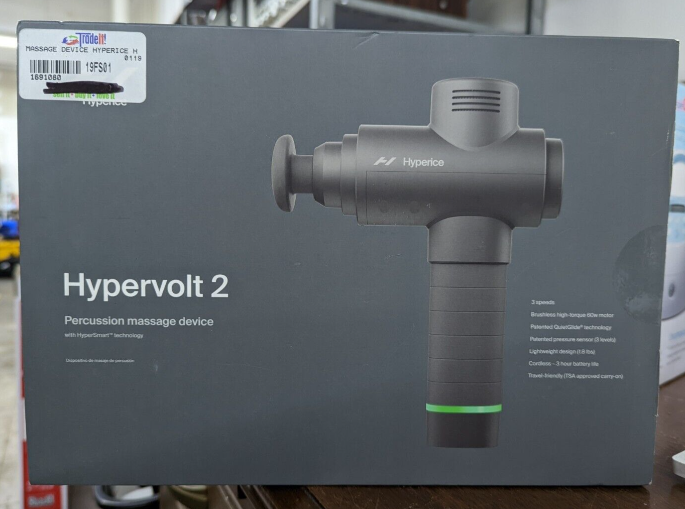 Hyperice Hypervolt 2 Pro Premium Percussion Massage Device - Black (54200-001-00) for sale ...