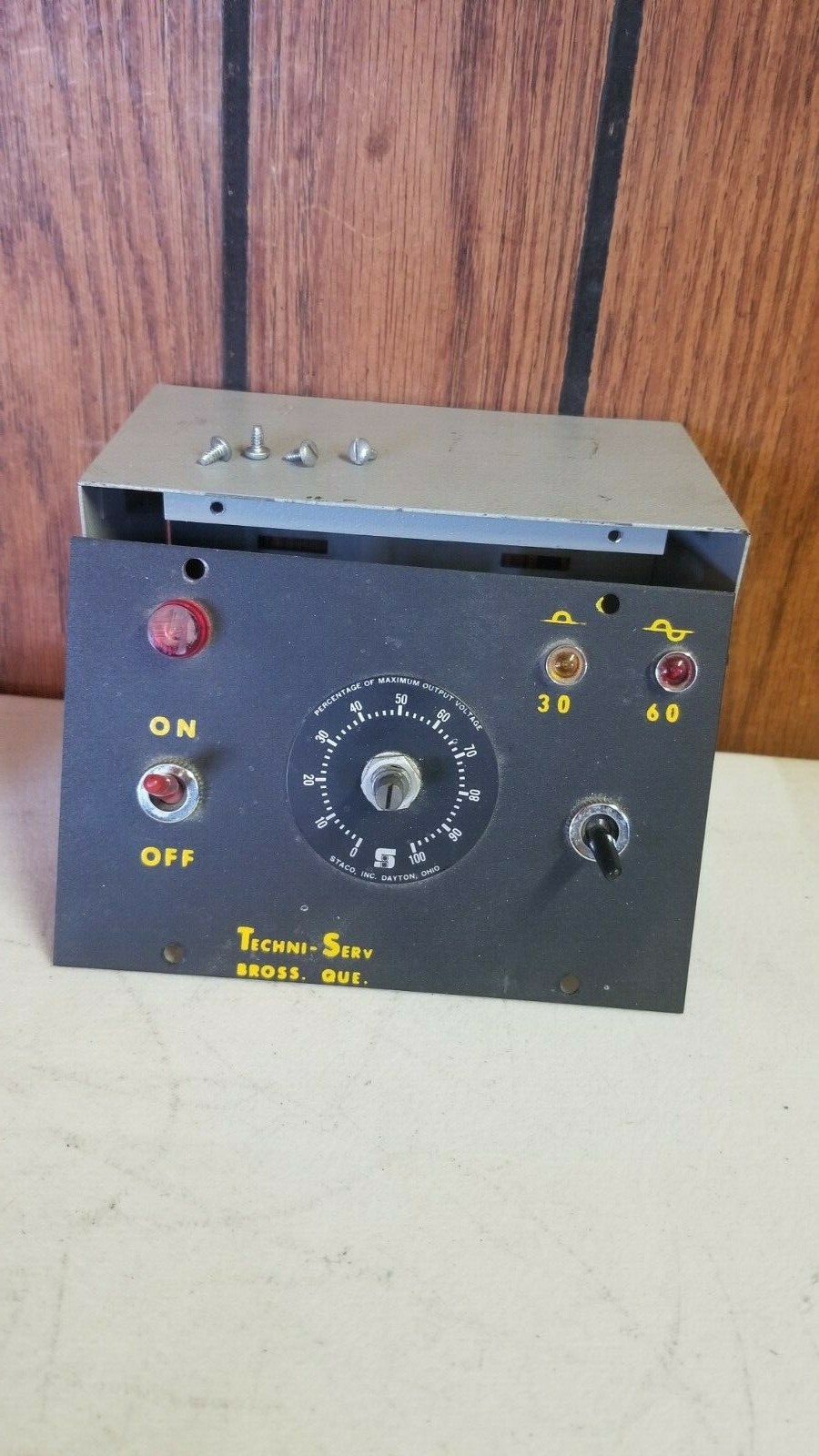 Staco Inc Voltage Regulator, With Staco Type 171 Variable Transformer ...