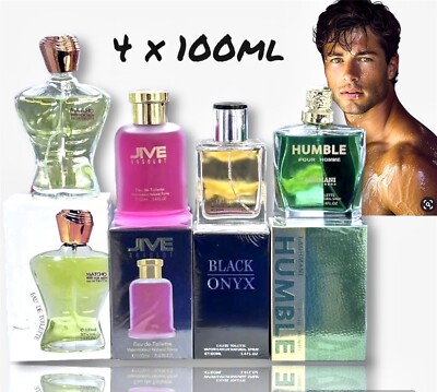 4 x 100ml Men’s perfume Eau De Toilette Spray Gift Pack Men’s Fragrance ...