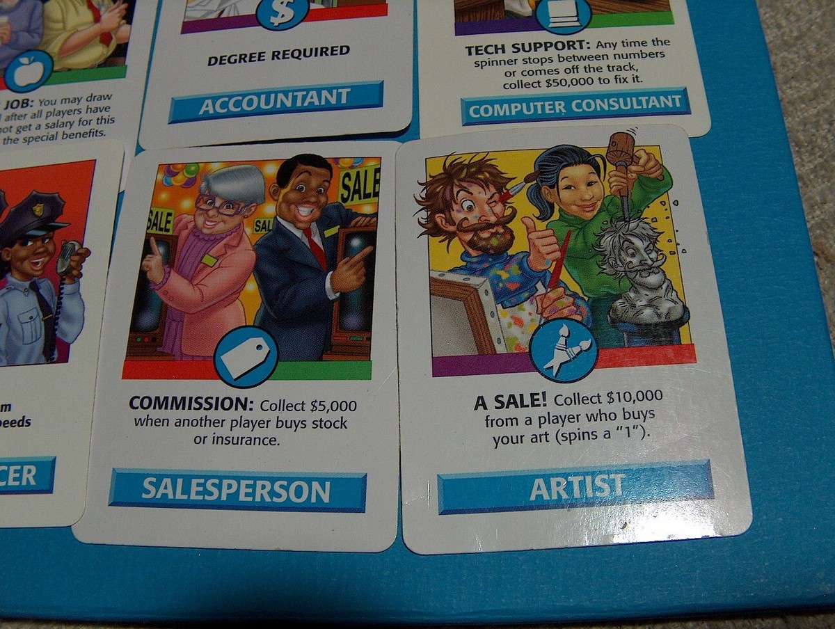 The Game Of Life Job Cards