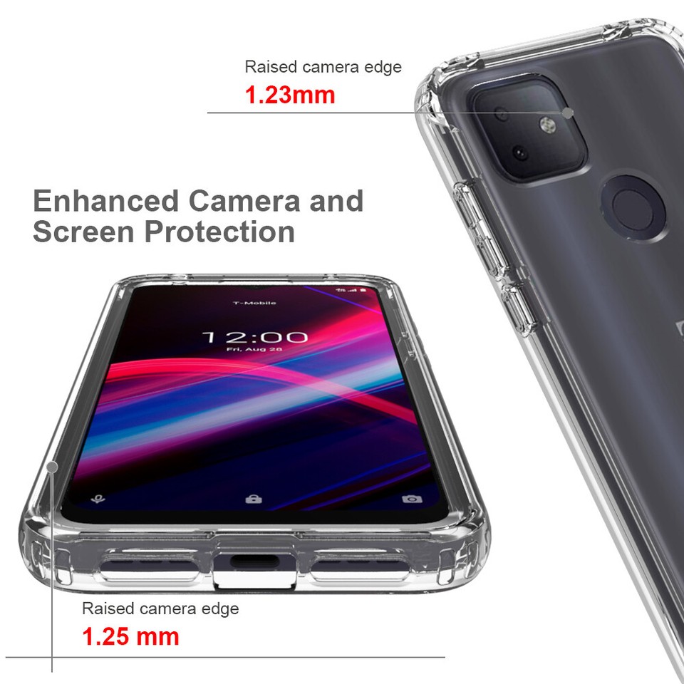 For T-Mobile REVVL 4 Plus Full-Body Case With Built-in Screen Protector ...