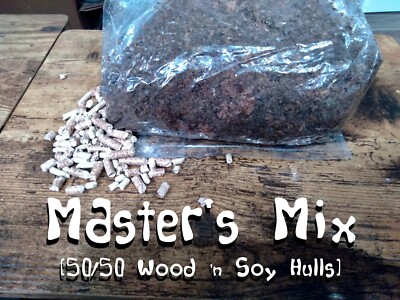 Master's Mix 4lbs, Culinary Mushroom Substrate, Hydrated and Sterilized ...