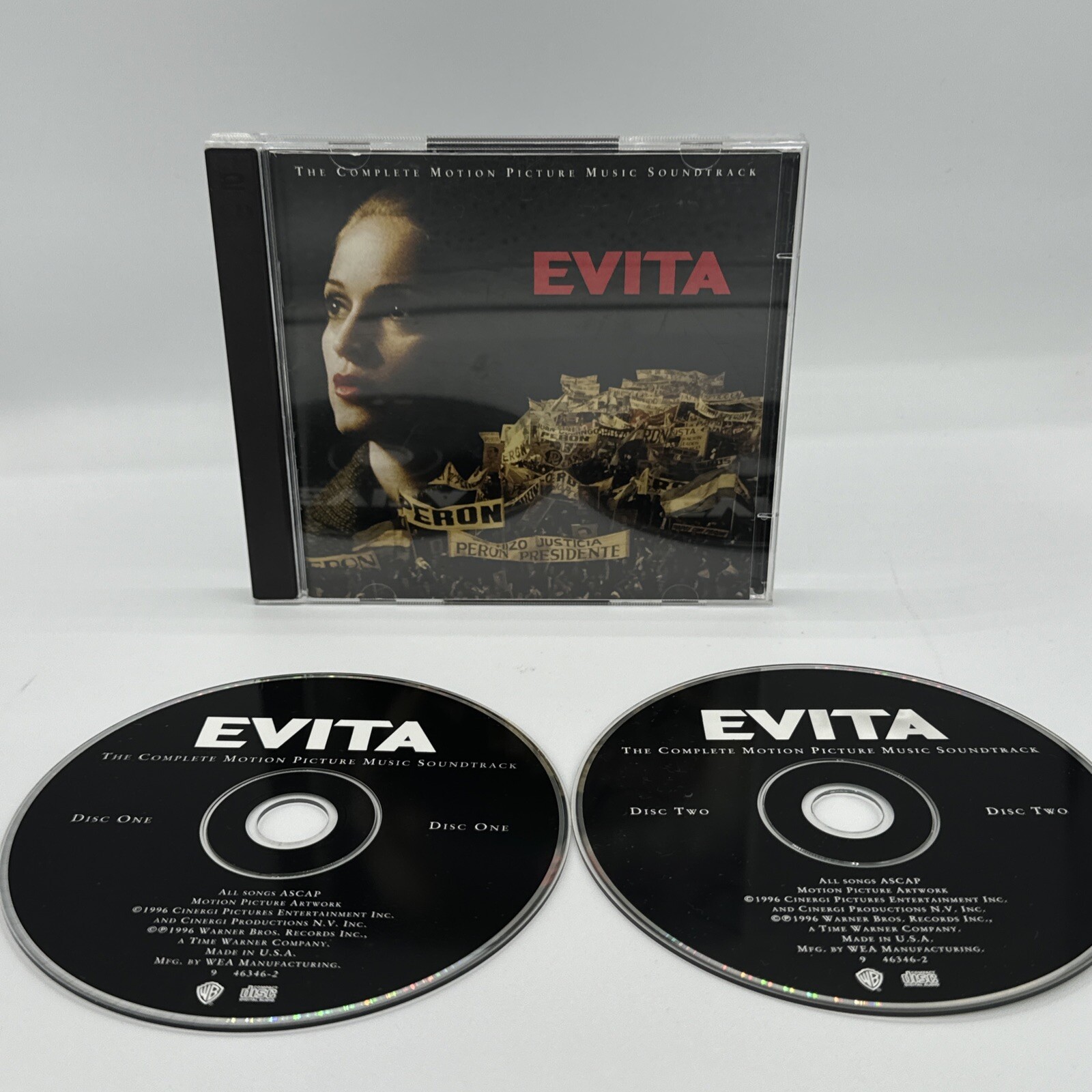 Evita (Original Motion Picture Soundtrack) by Evita (Madonna) (CD, 1996 ...