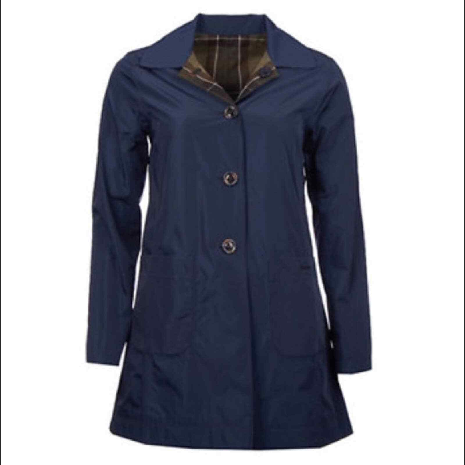 Barbour Reversible Derby Mac Waterproof Jacket sz 6 U… - Gem
