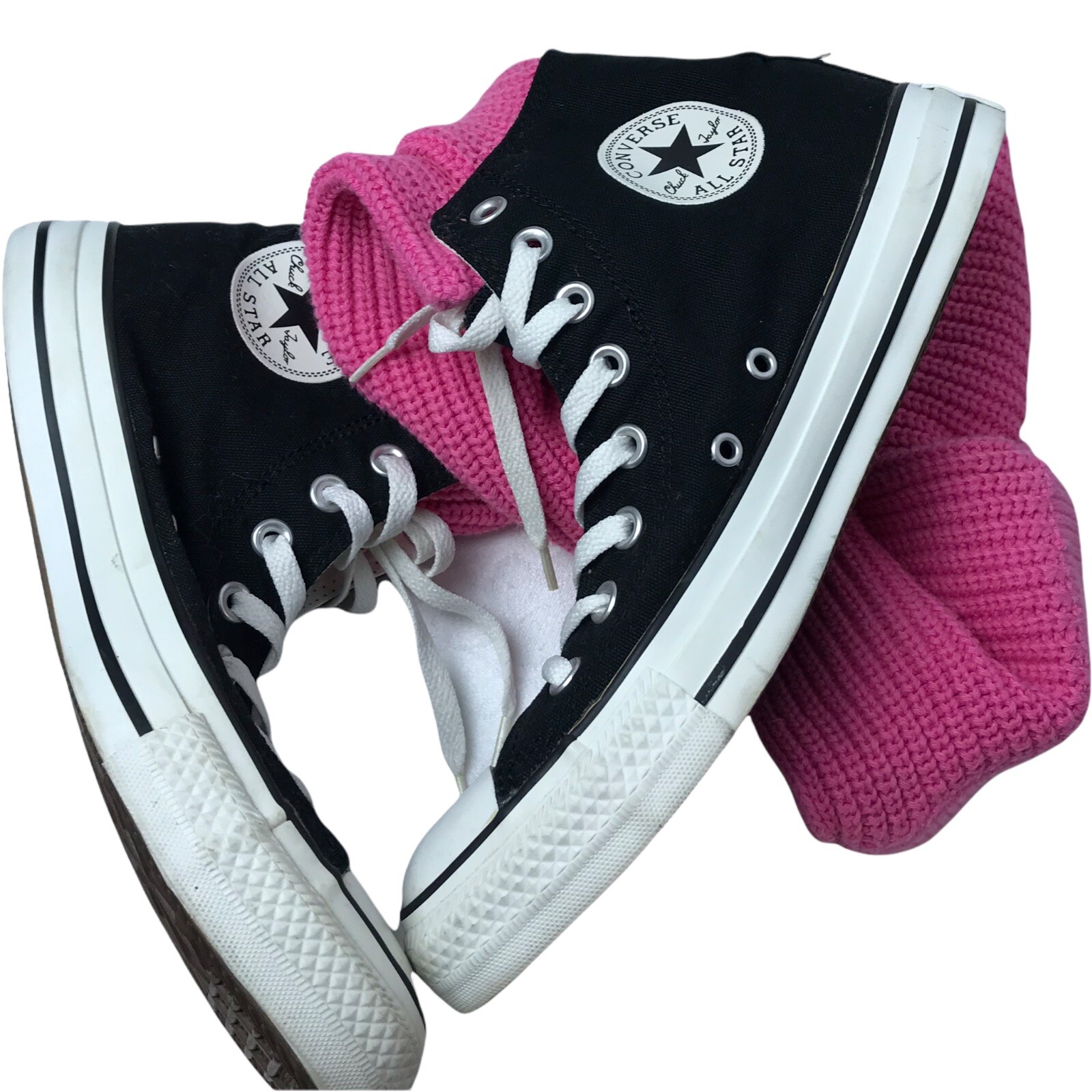 Converse Chuck Taylor Tall High Top SOCK BOOTS - PINK… - Gem