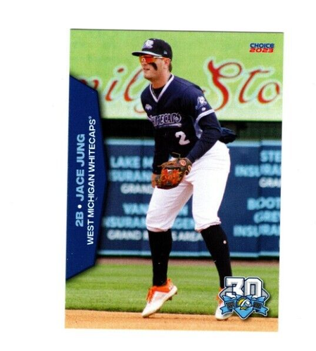 Jace Jung 2023 West Michigan Whitecaps baseball card Detroit Tigers ...