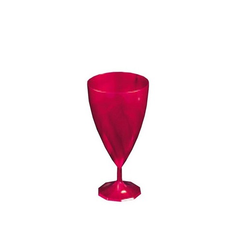 6 VERRES À VIN RÉUTILISABLES 15CL ROUGE MAGENTA | eBay