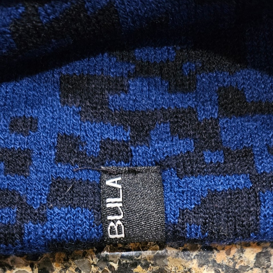 Bula Kids Talla Única Azul y Negro Tejido Gorro Donuts Sombrero Kabmar ...