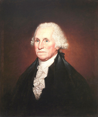 George Washington Portrait by Rembrandt Peale (1795) POTUS- 17"x22 ...