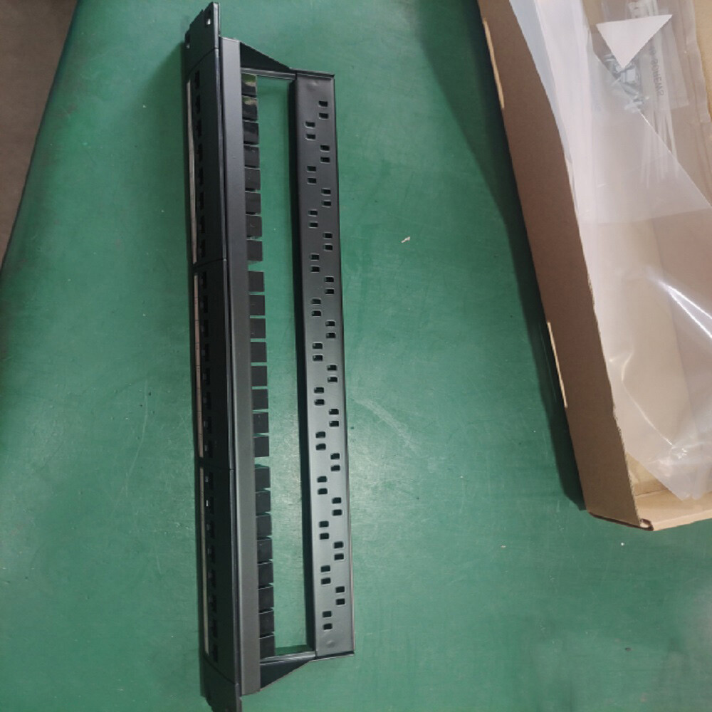 Pass Through Patch Panel 24 Ports Cat6 RJ45 19" Rack Mount Punch Down ...