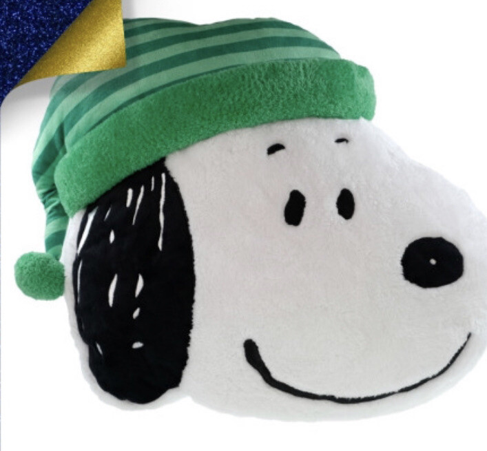 Peanuts Snoopy Plush Decorative Christmas Green Hat 16” Jumbo Viral ...