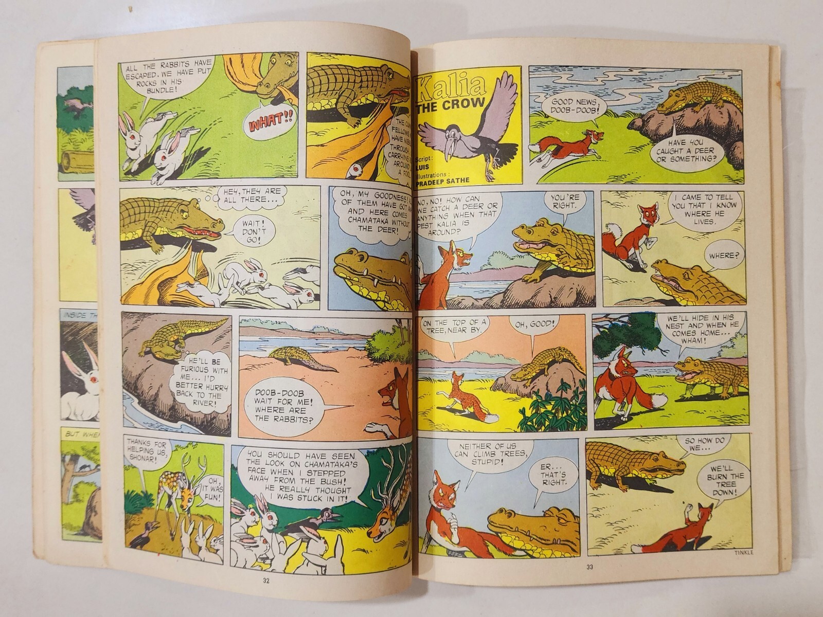 Tinkle collection ADVENTURE OF KALIA THE CROW comic FIRST PRINT very ...