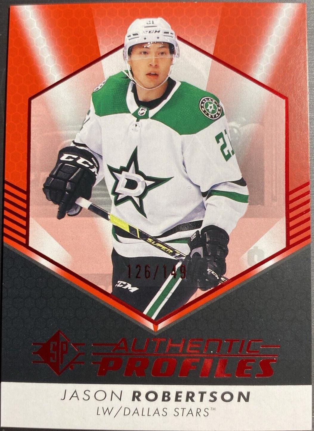 2022-23 SP - Retail Authentic Profiles Jason Robertson #AP-5 Red /149 ...