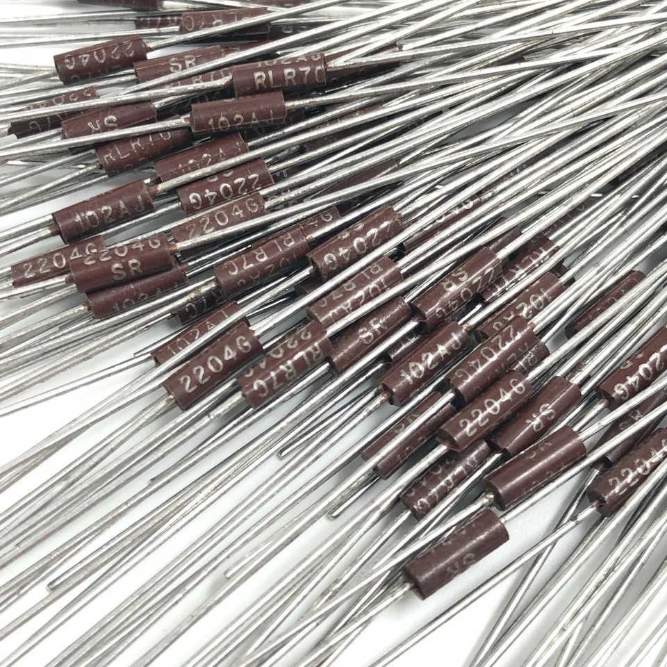 100 Pcs - TT Electronics RLR07C2204GS Resistor Fixed 2.2M Ohm 2% 0.25W ...