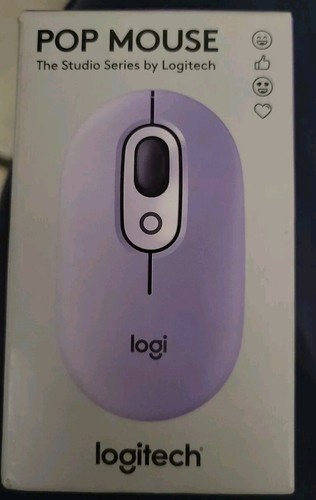 Lavender Logitech POP Mouse, Wireless Mouse with Customizable Emojis ...
