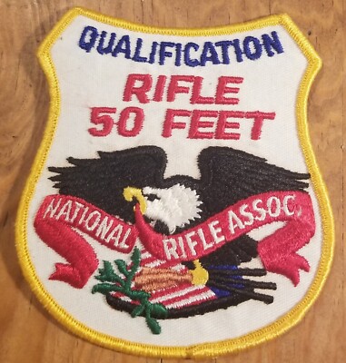 NRA Patch ~ Qualification 50 FEET Shield with Eagle, NEW | eBay
