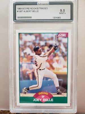 1989 SCORE ROOKIE TRADED ALBERT BELLE CARD #106T GRADED 9.5. | eBay