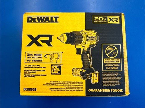 DEWALT DCD805 20V Max XR Brushless Cordless 1/2 in. Hammer Drill/Driver ...