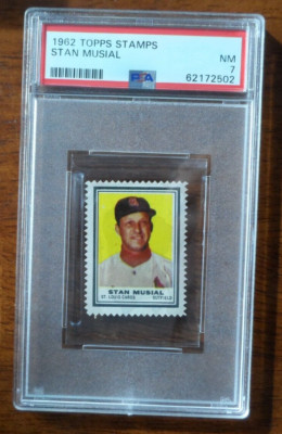 1962 TOPPS BASEBALL STAMP STAN MUSIAL PSA-7 G-330 | eBay