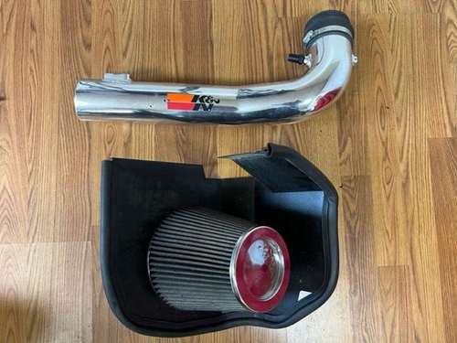 Used Intake Kit K&N Chrome Air Filter F060A6 RF-1044 1042 6"W Inlet 7.5 ...