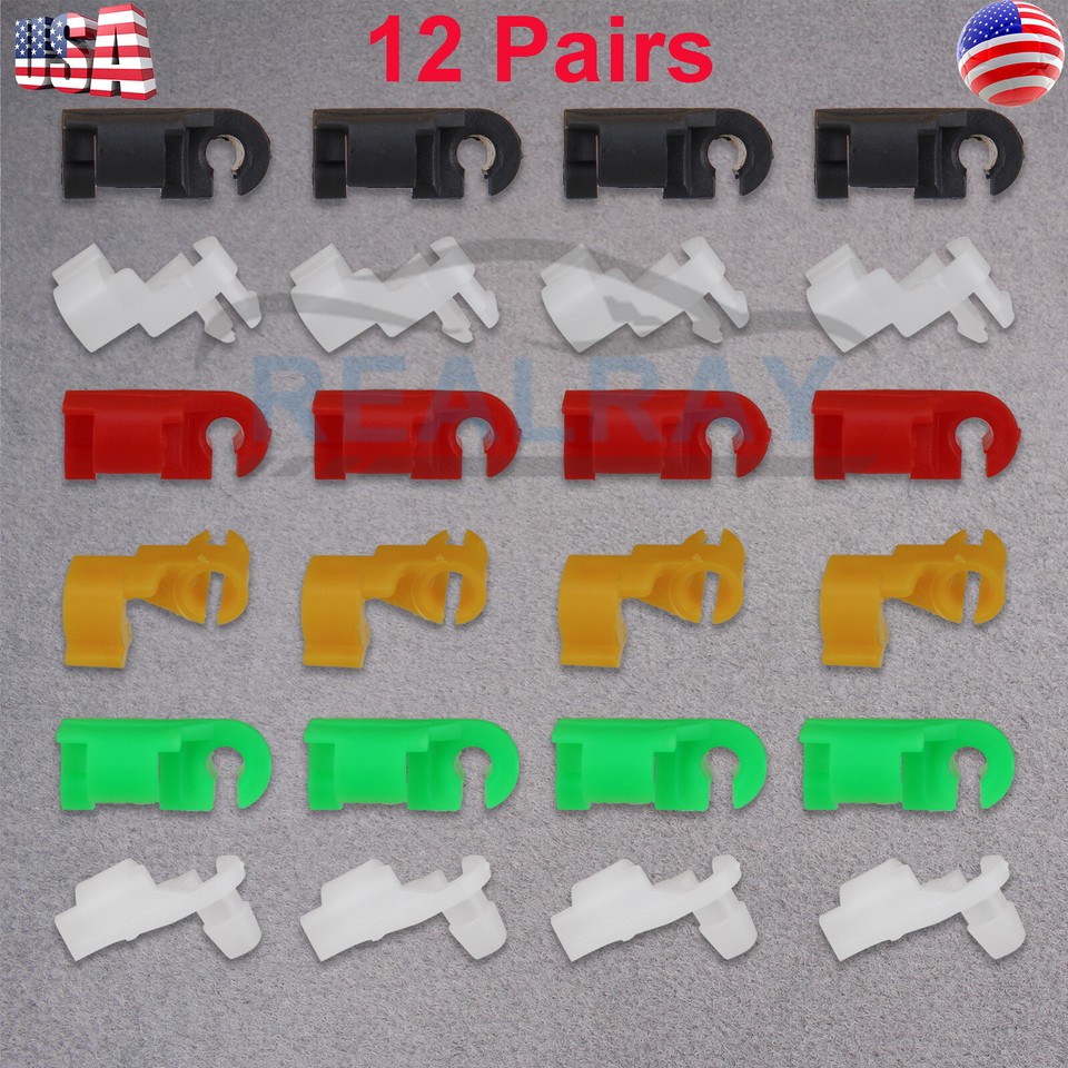 24pcs Door Lock Rod Rivet Fasteners Clips for Toyota Camry Celica ...