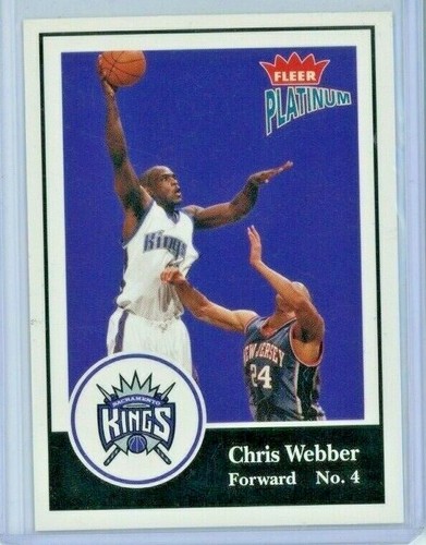 2003-04 Fleer Platinum Basketball #57 Chris Webber - Kings - Hall Of ...