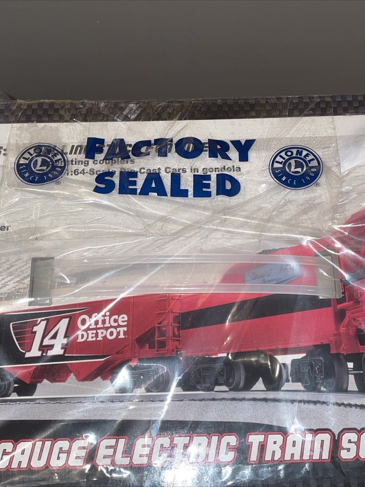 Lionel Tony Stewart NASCAR Train Set R2R O Gauge NEW SEALED | eBay