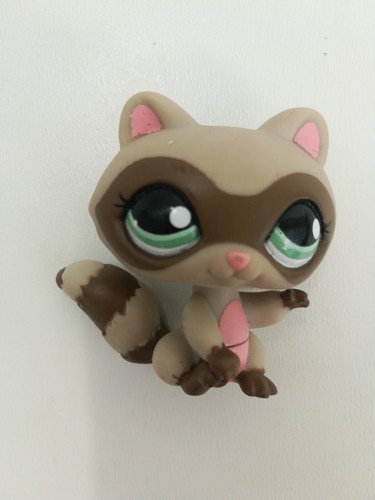 Raton laveur marron rose yeux vert # 1651 LITTLEST PET SHOP Petshop LPS ...