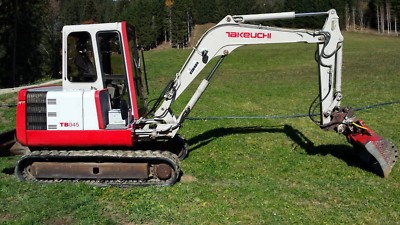 Takeuchi TB045 Mini Digger - Operators Manual. | eBay UK