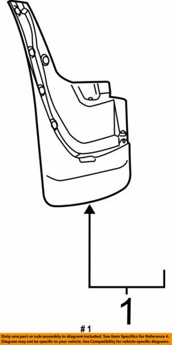 76625-60350 Toyota Mudguard, quarter panel, rear rh 7662560350, New ...