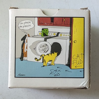 new vtg 1985 FarWorks Gary Larson THE FAR SIDE Ceramic Coffee Mug CAT ...