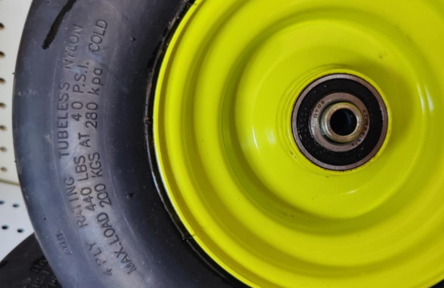 (2) Front Wheel with Tire for Ryobi Z54Li 80v Zero Turn Mower + spacer ...