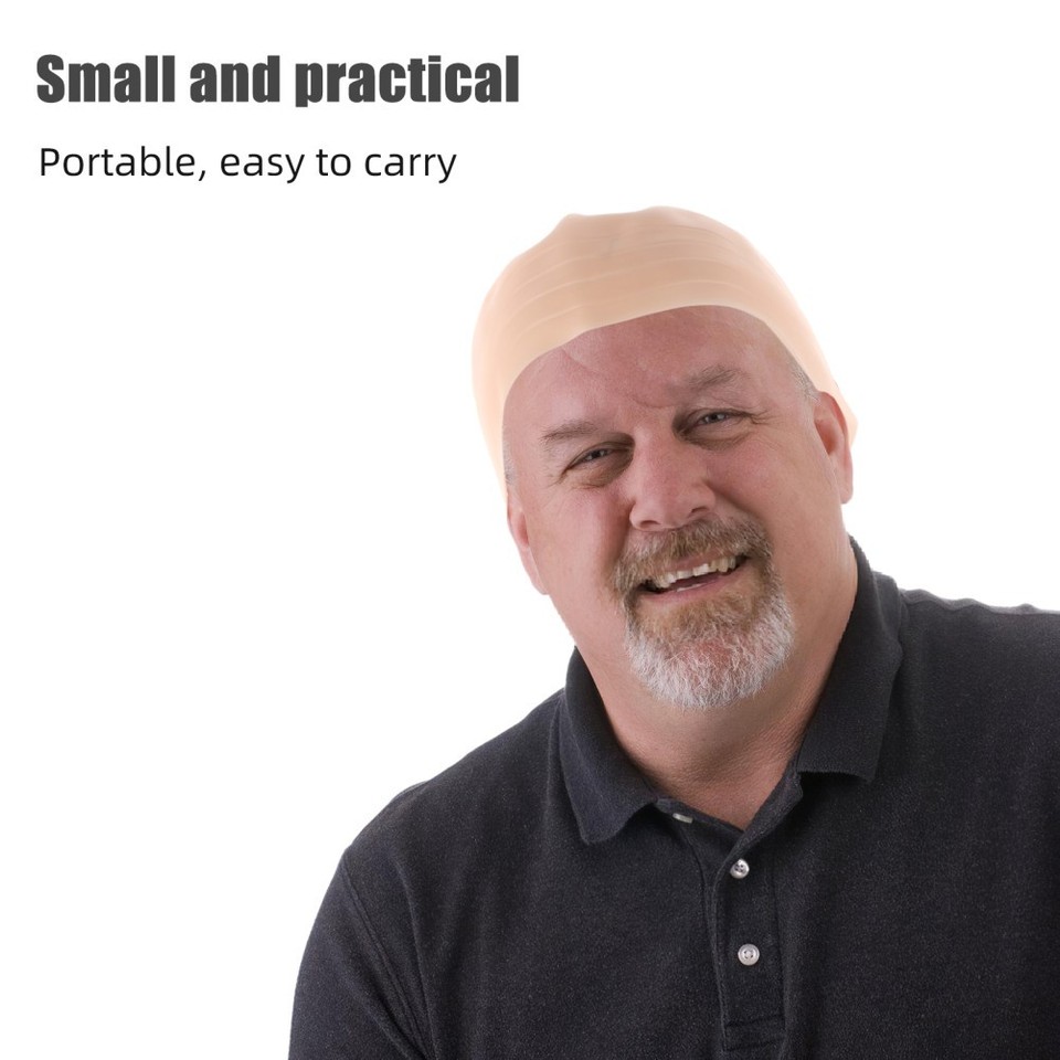 1 Set Reusable Bald Cap: Latex Balding Head Scalp Makeup Cap For Movie ...
