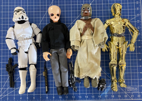 Star Wars Action Collection 12" C-3PO Tedn Tusken Raider Stormtrooper ...