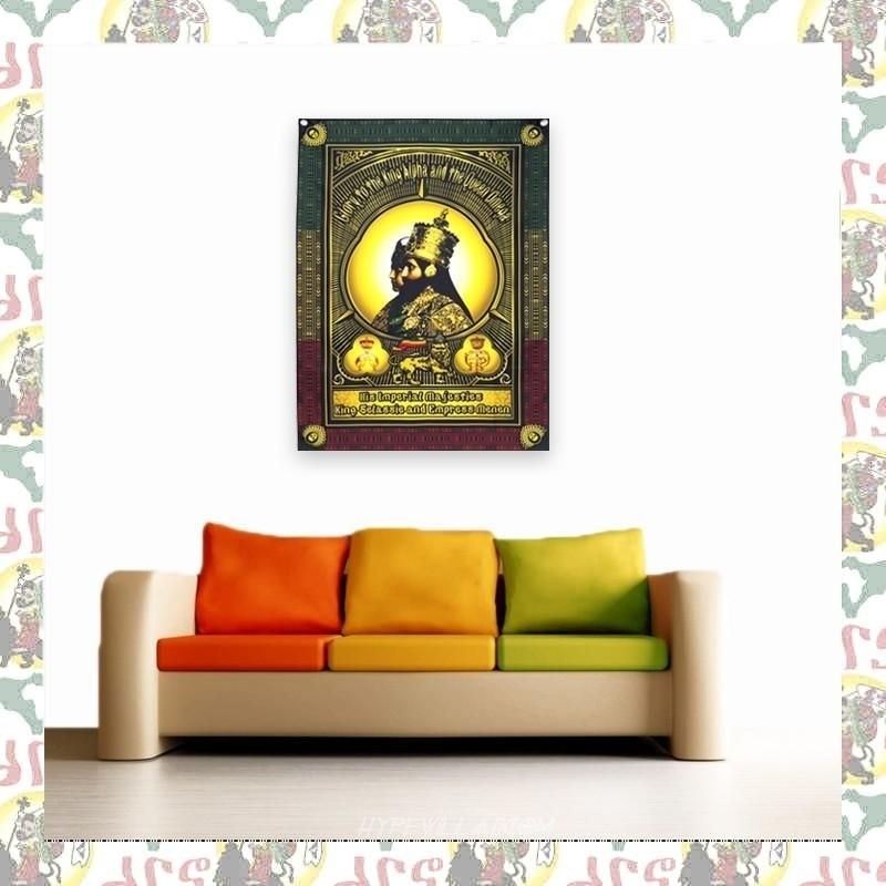 King Alpha & Queen Omega [drs]Tapestry 97cm x 69cm Flag Banner Haile ...