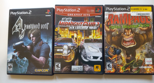 PlayStation 2 PS2 EMPTY Case Lot - Resident Evil 4 & MidnightClub 3 re ...