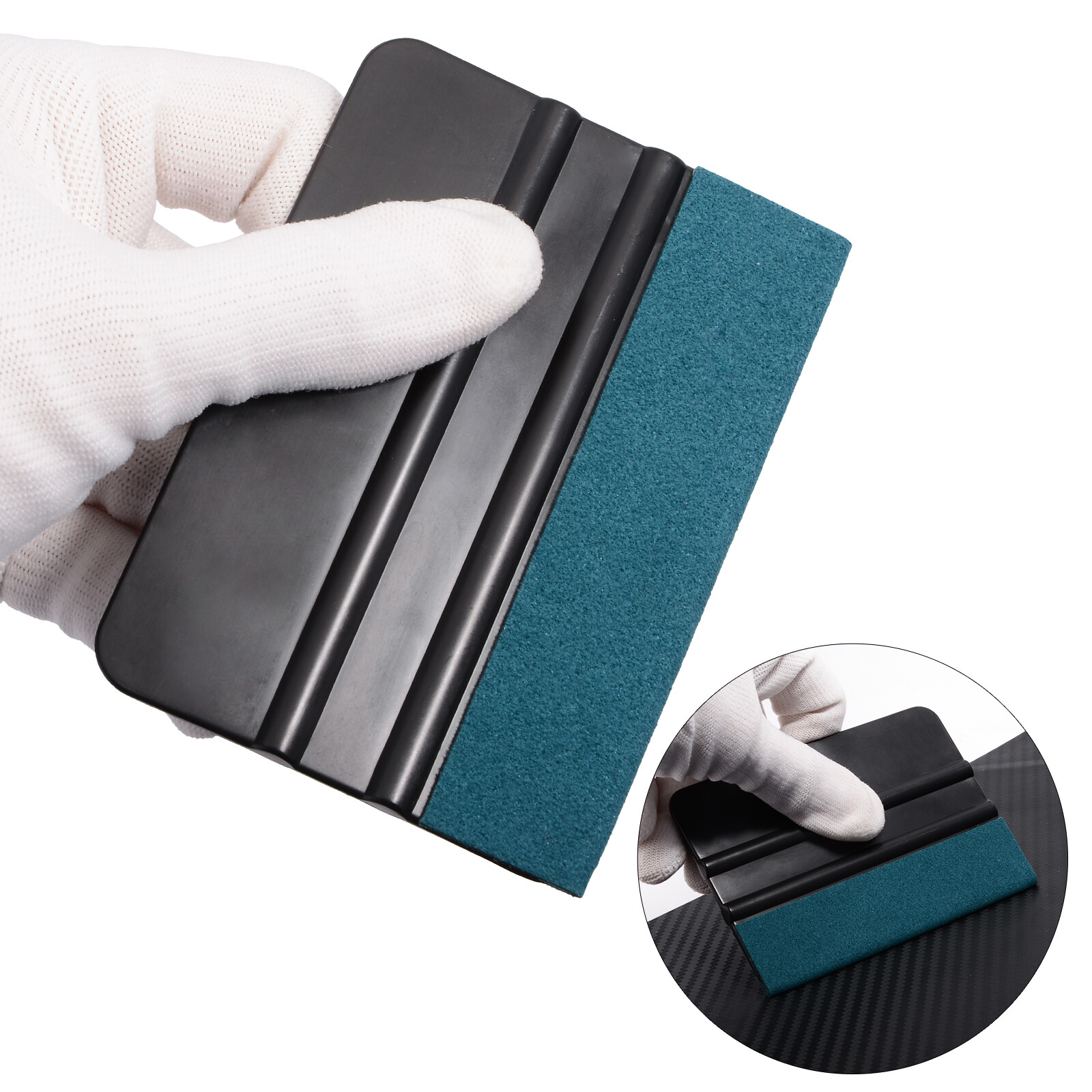 Vehicle Vinly Wrap Tool Felt Squeegee Knife & Blades Window Tint Tool ...