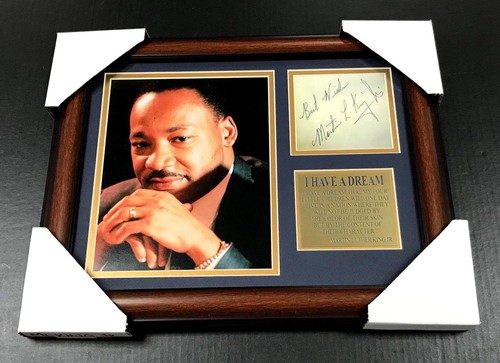 MARTIN LUTHER KING JR #1 Autographed Cut Signature Facsimile Framed ...