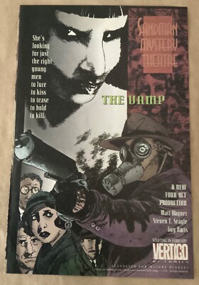 Vertigo 1994 Print Ad comic book art promo illustration Sandman Mystery ...